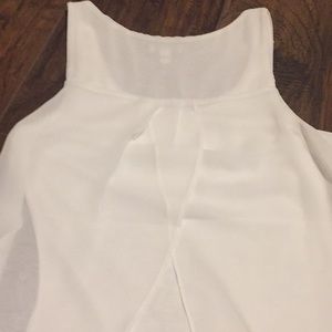 Express | Tops | Nwot White Sequin Layered Tank From Express | Poshmark